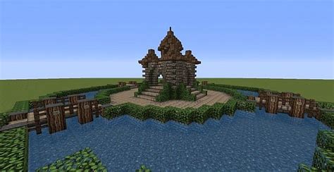 Small Spawn Hub Medieval Fantasy General Use Minecraft Map