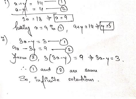 Write Whether The Following Pair Of Linear Equations Is Consistent Or
