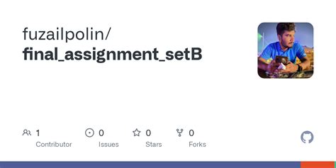 github fuzailpolin final assignment setb