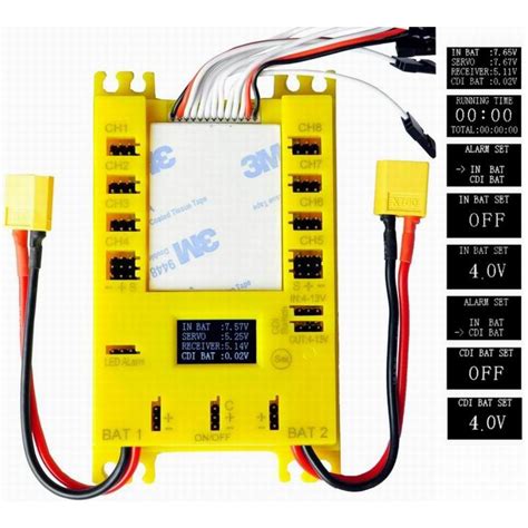Radio Control Airplanes Rccskj 4105 U BEC Servo Power Distribution Box 20A