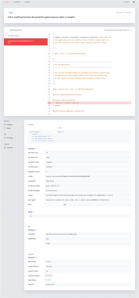 Php 8117 Laravel 10 Nginx Call To Undefined Function Illuminate