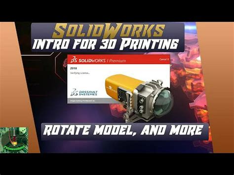 Solidworks For 3d Printing Introduction Basic Sketching And How To Rotate Model