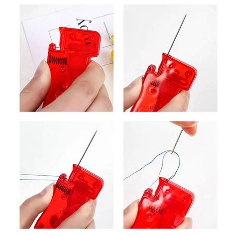Auto Needle Threader Home Hand Machine Sewing Automatic Thread Device The Aged Utilities Cross