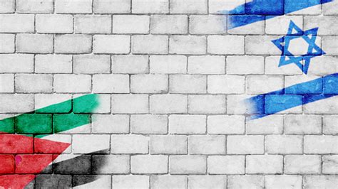 수평 풍화 소박한 거친 회색 흰색 벽돌 벽 질감 그런 지 빈 배경 팔레스타인과 이스라엘 국기는 밝고 활기찬 다채로운 낙서로 그려져 있습니다 0명에 대한 스톡 벡터 아트 및