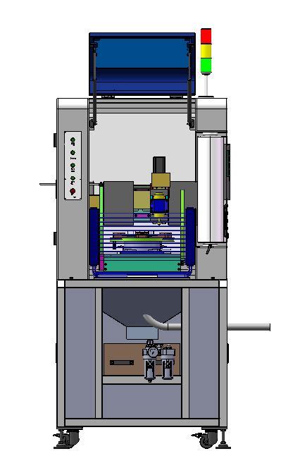 全自动铣床铣除浇口设备3D数模图纸 Solidworks设计 附x t SOLIDWORKS 2017 模型图纸下载 懒石网