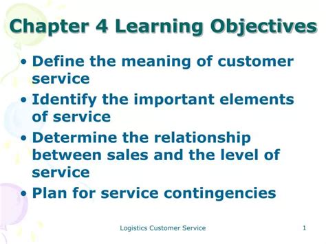 Ppt Chapter 4 Learning Objectives Powerpoint Presentation Free Download Id 544939