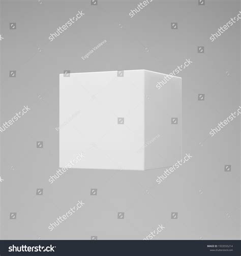 White 3d Modeling Cube Perspective Isolated เวกเตอร์สต็อก ปลอดค่าลิขสิทธิ์ 1933555214