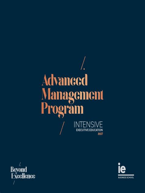 Advanced Management Program Pdf Master Of Business Administration