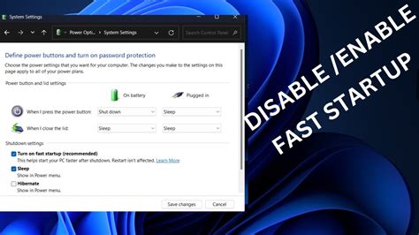 How To Disable Enable Fast Startup On Windows YouTube