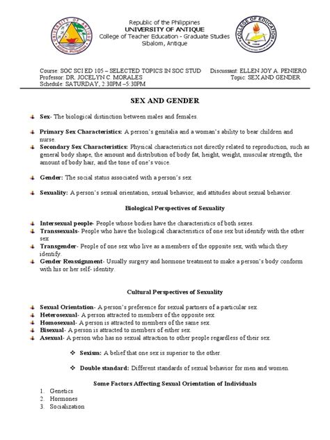 Understanding Sex Gender And Sexuality A Comprehensive Overview Of