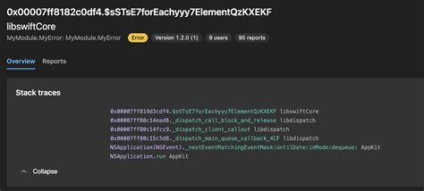 Details Of Swift Errors Not Reported Issue Microsoft Appcenter Sdk Apple GitHub