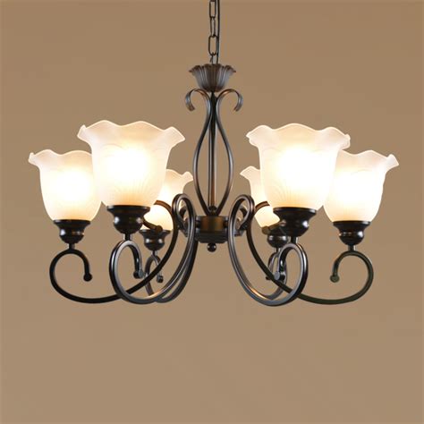 欧式铁艺枝型吊灯美式三五六八头客厅餐厅卧室地中海灯饰灯具虎窝淘