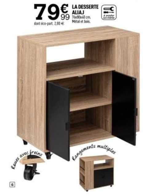 Promo La Desserte Aliaj Chez Centrakor Icataloguefr