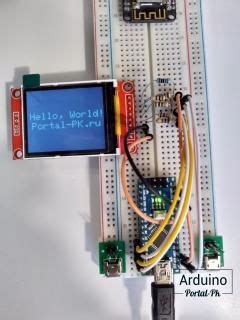 Цветной графический TFT экран для Arduino Arduino Lcd Electronics projects