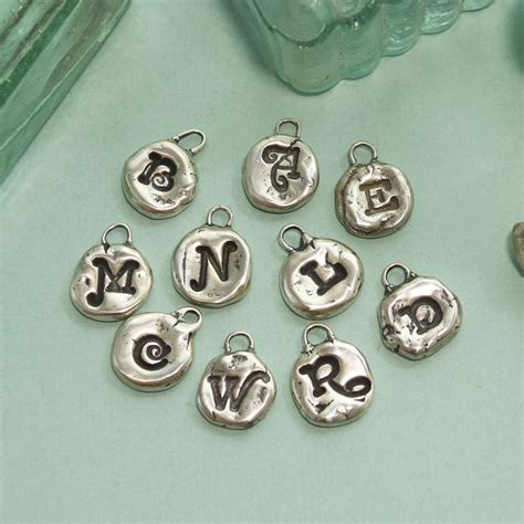 Fancy Uppercase Letter Charms