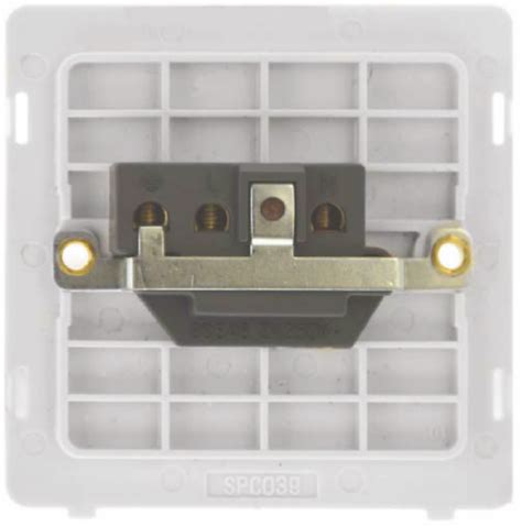 Click Definity Complete Metal Black 2a Round Pin Unswitched Socket With Black Insert Ukes