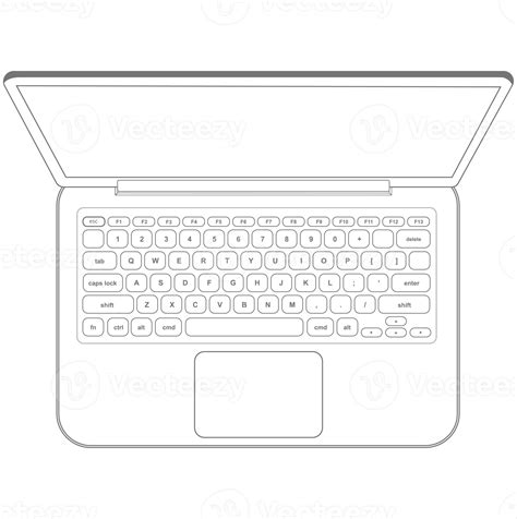 Laptop Computer Notebook Outline 10851436 Png