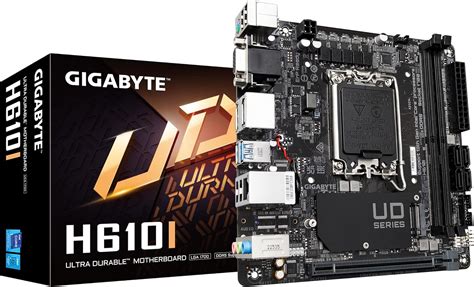 GIGABYTE H610I (H610/ Intel/LGA 1700/ Mini-ITX/ DDR5/ Single M.2/ PCIe ...