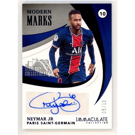 Neymar Jr 2021 Panini Immaculate Modern Marks Autograph Card 0510