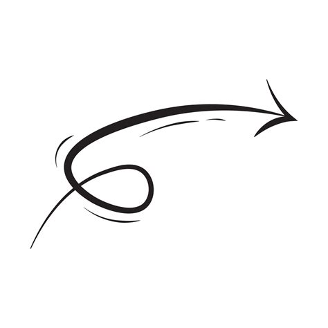 Arrow Handrawn Outline Style Au 27807485 Png