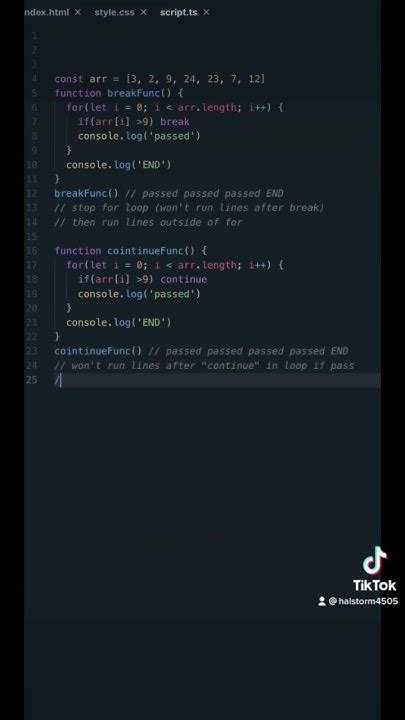 Different Between Break Continue Return In Js Javascript Learnwithme