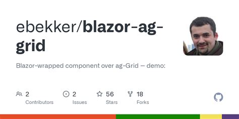 GitHub Ebekker Blazor Ag Grid Blazor Wrapped Component Over Ag Grid Demo