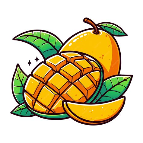 Mango Clipart Vector Illustration Premium Ai Generated Vector