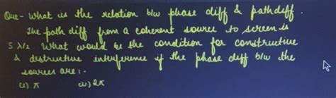 Que What Is The Relation Blw Please Diff And Pathdiff The Poth Diff From