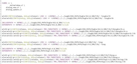 Qt C Library Import With Problem When Adding The Osg And The