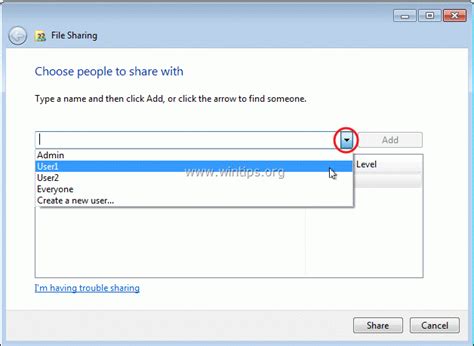 How To Define Which User On Your Network Can Access Your Shared Files And Folders WinTips Org