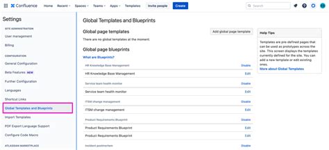 Share The Template To Other Users In The Confluen