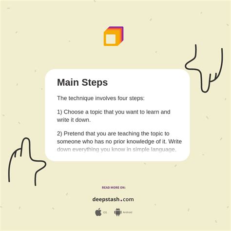 Main Steps Deepstash