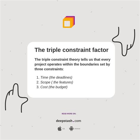 The Triple Constraint Factor Deepstash