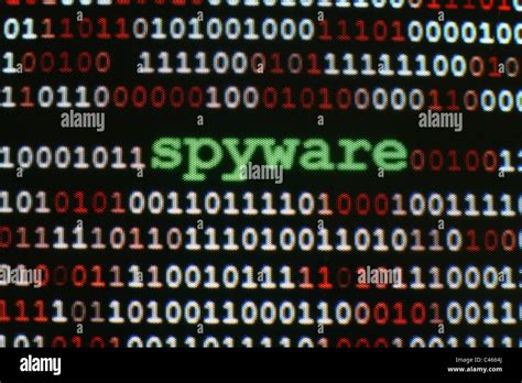 Computer Screen With Binary Code Stock Photo Alamy