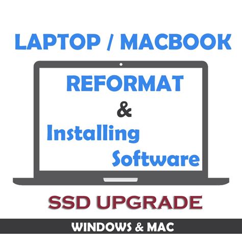 Reformat Laptop Macbook Pc And Software Installation Ssd Upgrading Computers And Tech Parts