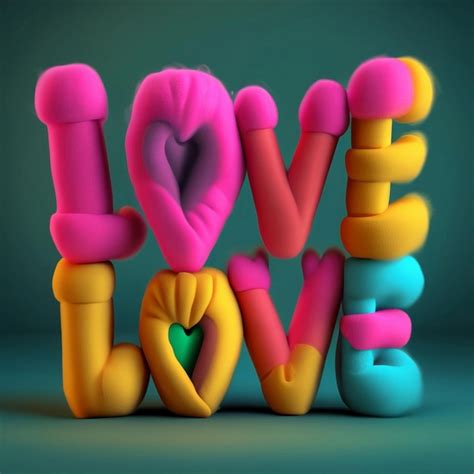 Love 3d Editable Photoshop T Images Free Download On Freepik