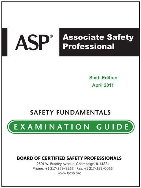 Bcsp Asp Examguide Pdf Pdf Professional Certification Test