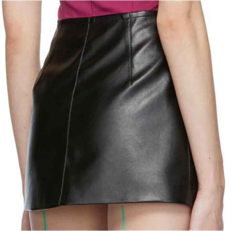 Leather Skirt Women Buy Womens Genuine Leather Skirt Tagged Black