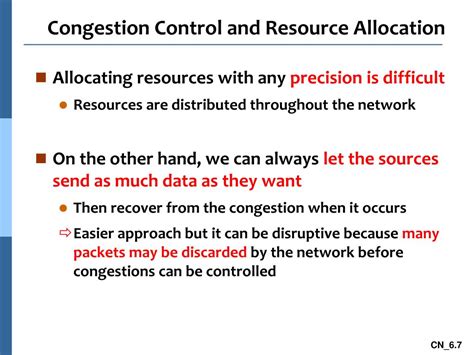 ppt computer networks chapter 6 congestion control and resource