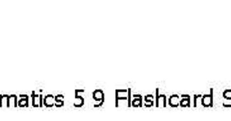 Ftce Middle Grades Mathematics 5 9 Flashcard Study System Ftce Test
