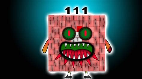 The Numberblocks 111 As Horror Monster Version 😁😁😁 Youtube