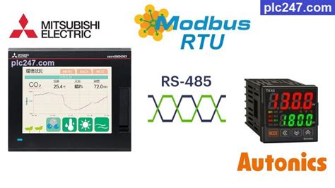 Mitsubishi Hmi Modbus Rtu Autonics Tk4s Tutorial