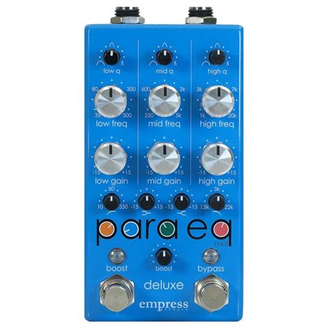 Empress Paraeq Mkii Deluxe Parametric Eq Pedal At Gear4music