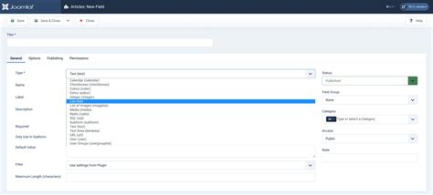 Joomla 4x Is There A Way I Can Add Field Types To Comfields