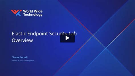 Elastic Endpoint Security Lab Overview Wwt