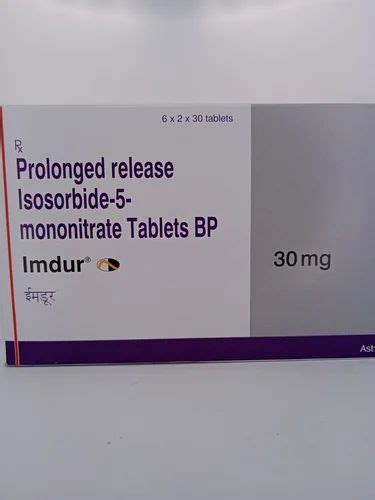 Imdur 30mg Isosorbide 5 Mononitrate 30mg 30 Tablets At Rs 208 Strip