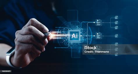 가상 화면에서 인공 지능 Ai의 다면적 잠재력 발휘 Ai 프롬프트에 대한 스톡 사진 및 기타 이미지 Ai 프롬프트 Brand Name Smart Phone 가상현실