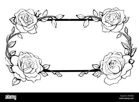 How To Draw A Rose Border