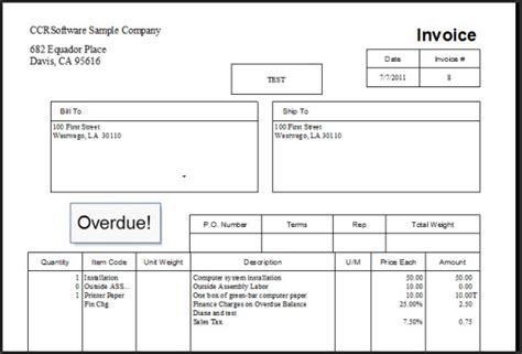 Quickbooks Invoice Template Excel Invoice Complete