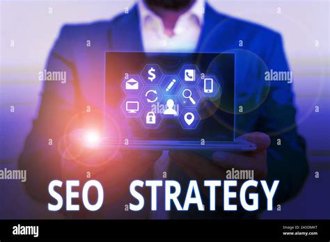 Conceptual Hand Writing Showing Seo Strategy Concept Meaning Techniques And Tactics To Increase
